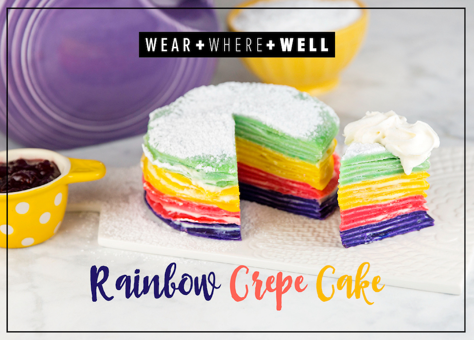 You'll Love This Delightfully Colorful Rainbow Crepe Cake - Carrie Colbert