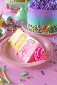 The Easiest Way to Make Gradient Cakes - Carrie Colbert