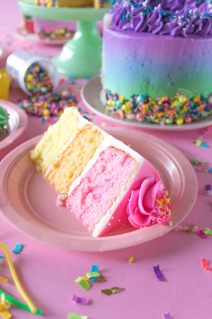 The Easiest Way to Make Gradient Cakes - Carrie Colbert