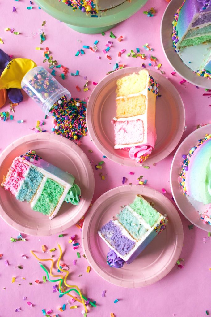 The Easiest Way to Make Gradient Cakes - Carrie Colbert