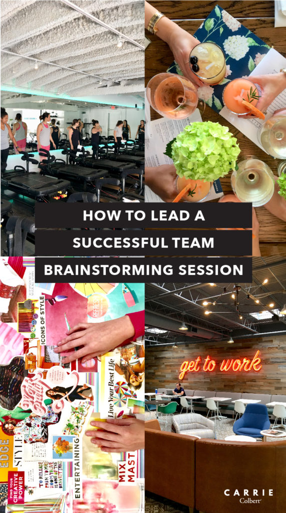 How to Lead a Successful Team Brainstorming Session - Carrie Colbert